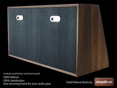 Solid Walnut Modular Synthesizer Cabinet - Mixingtable.comMixingtable.com