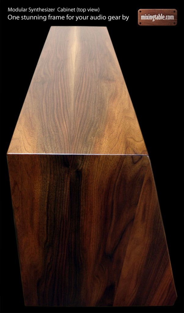 Solid Walnut Modular Synthesizer Cabinet - Mixingtable.comMixingtable.com